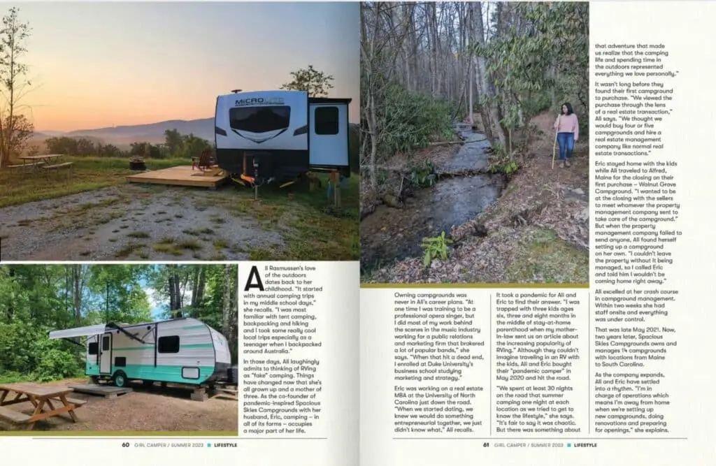 On the Job with Spacious Skies - Spacious Skies Campgrounds
